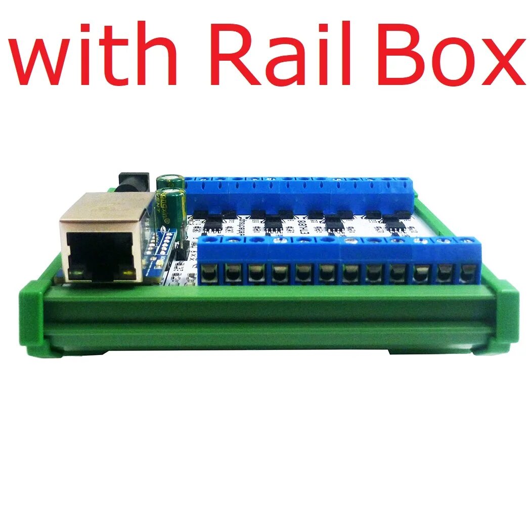 ETHUB18 8-канальный Ethernet-RS485 конвертер with Rail Box