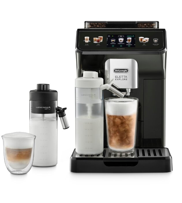 Кофемашина DeLonghi ECAM450.65. G, 19 бар, кофемолка, капучинатор