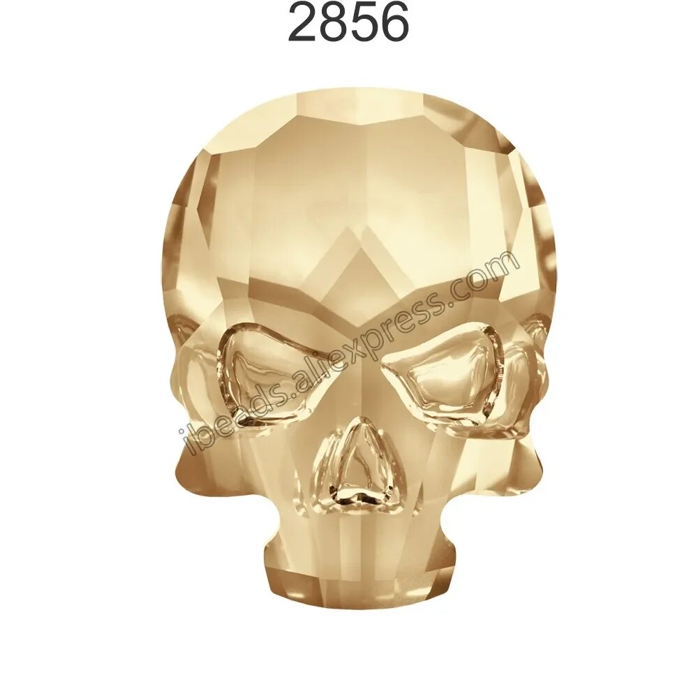 Австрийские хрустальные черепа для декорирования 14x10.5mm (1 piece), Crystal 001 GSHA F