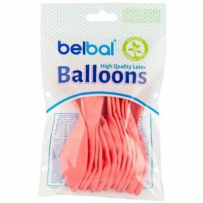 Воздушные шары Веселая затея "Пастель", розовые, 14 дюймов, 12 шт