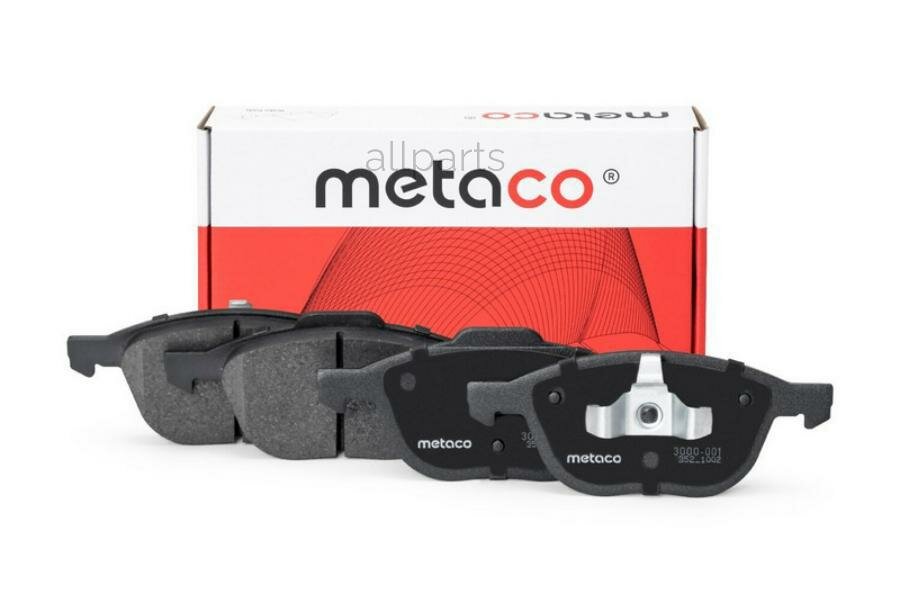 METACO 3000001 Колодки тормозные дисковые | перед |