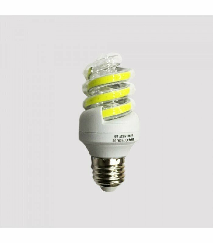 Лампочка (LED, COB), форма спираль, Е27, 9Вт. Цвет: дневной белый. Комплект 2 штуки