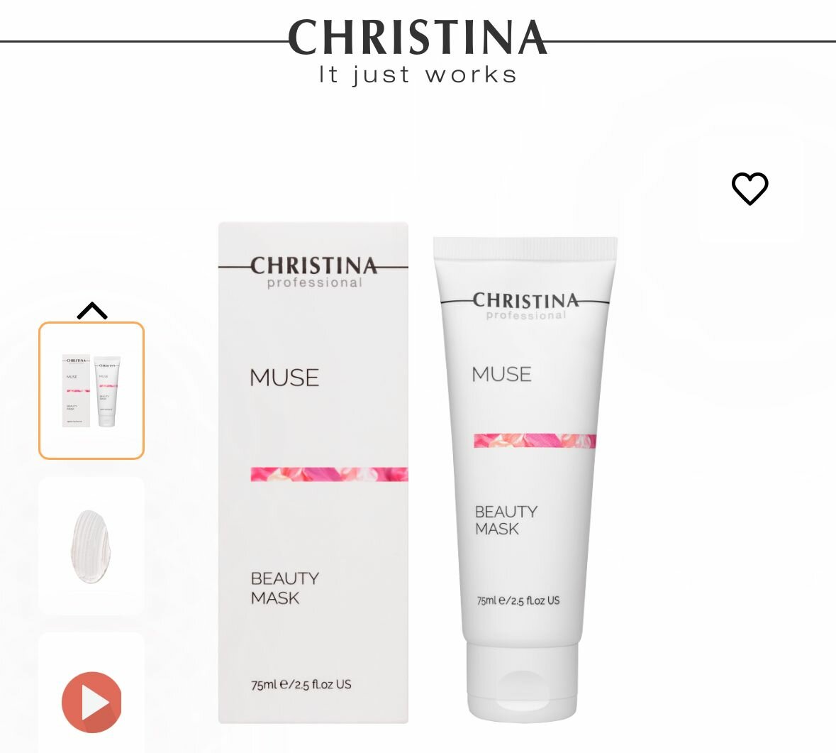 Christina Muse Beauty Mask Маска красоты с экстрактом розы, 75 мл