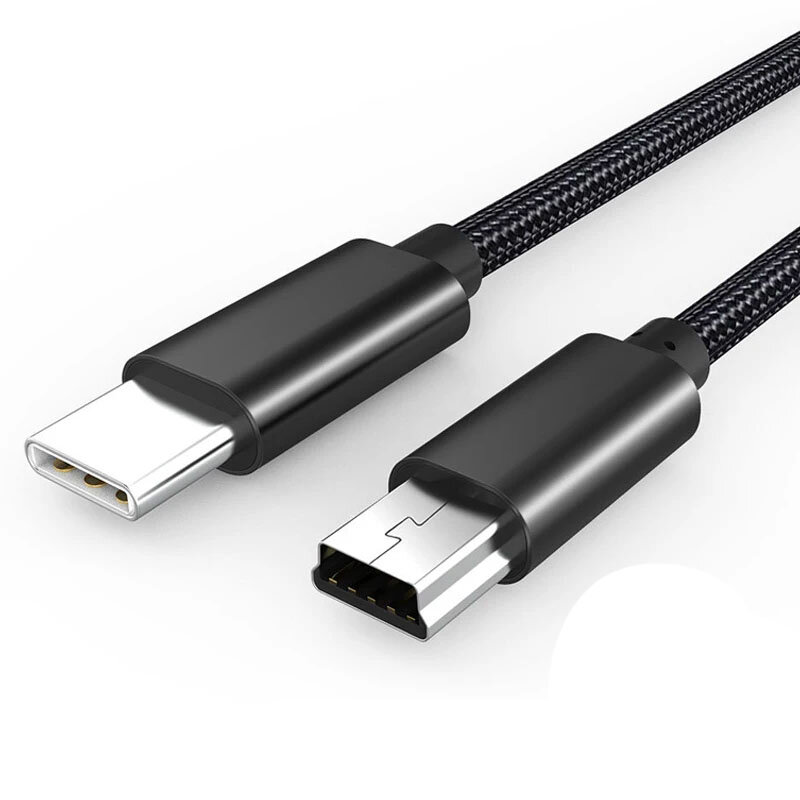 Кабель-адаптер USB Type C - Mini USB для камеры MP3 MacBook Pro HDD Кабель для зарядки Разъем для передачи данных Кабель Mini USB Type-C