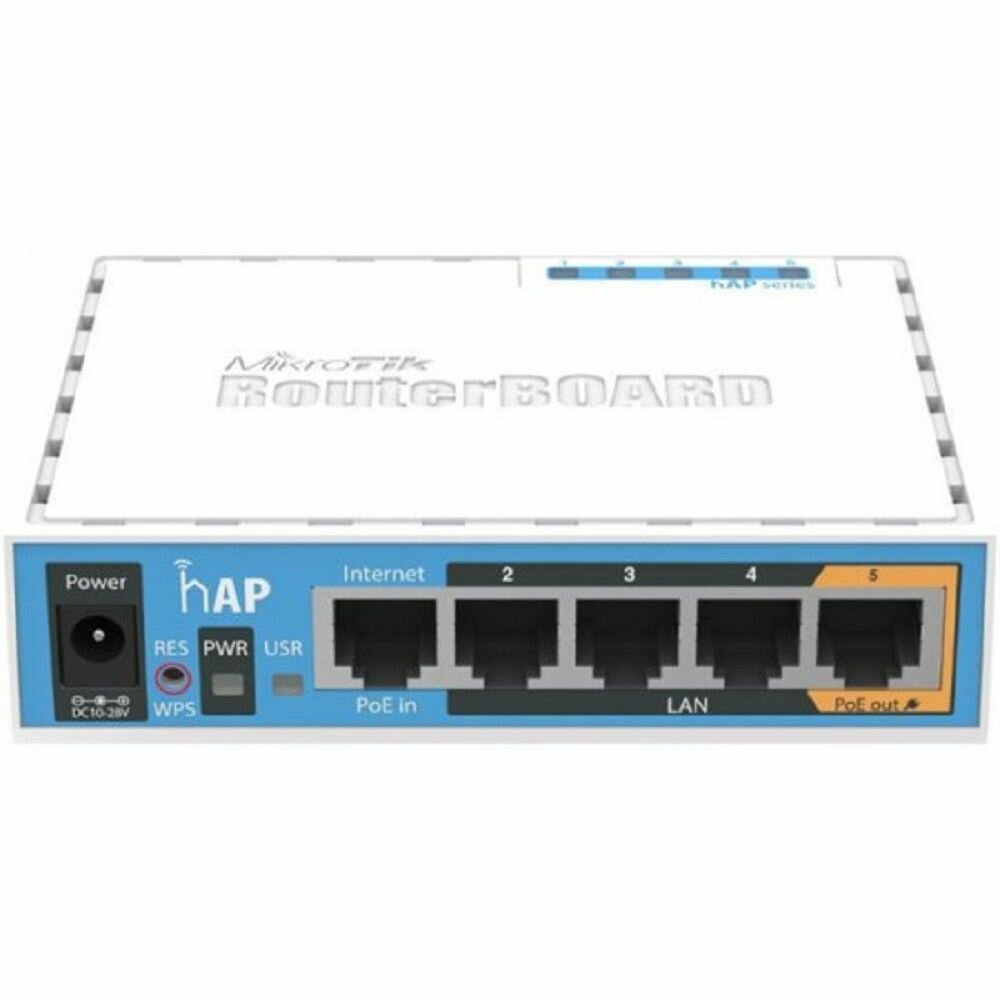 Wi-Fi Роутер Mikrotik hAP ac lite RB952Ui-5ac2nD, АС750, 3xRJ45 100 Мбит/с, 1xRJ45+PoE IN, 1xRJ45+PoE OUT, 1xUSB с поддержкой 3G/4G модемов, двухдиапазонный