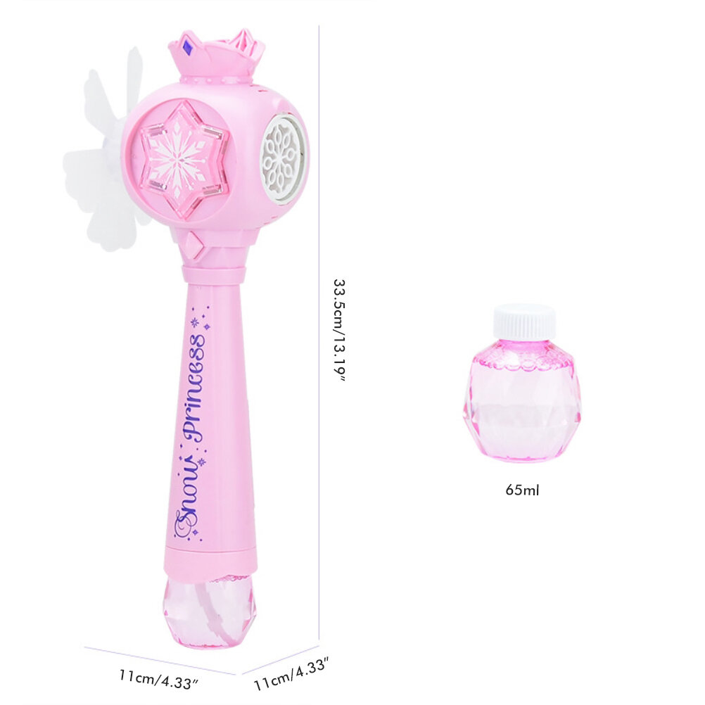 Электрическая машинка для мыльных пузырей с музыкой и светом для детей, игрушка с волшебной палочкой для наружных игр
