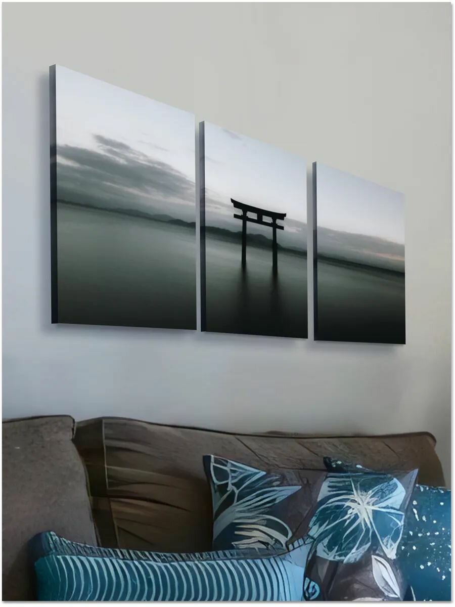 Картина Туманные ворота модульная 50x70см 3шт.