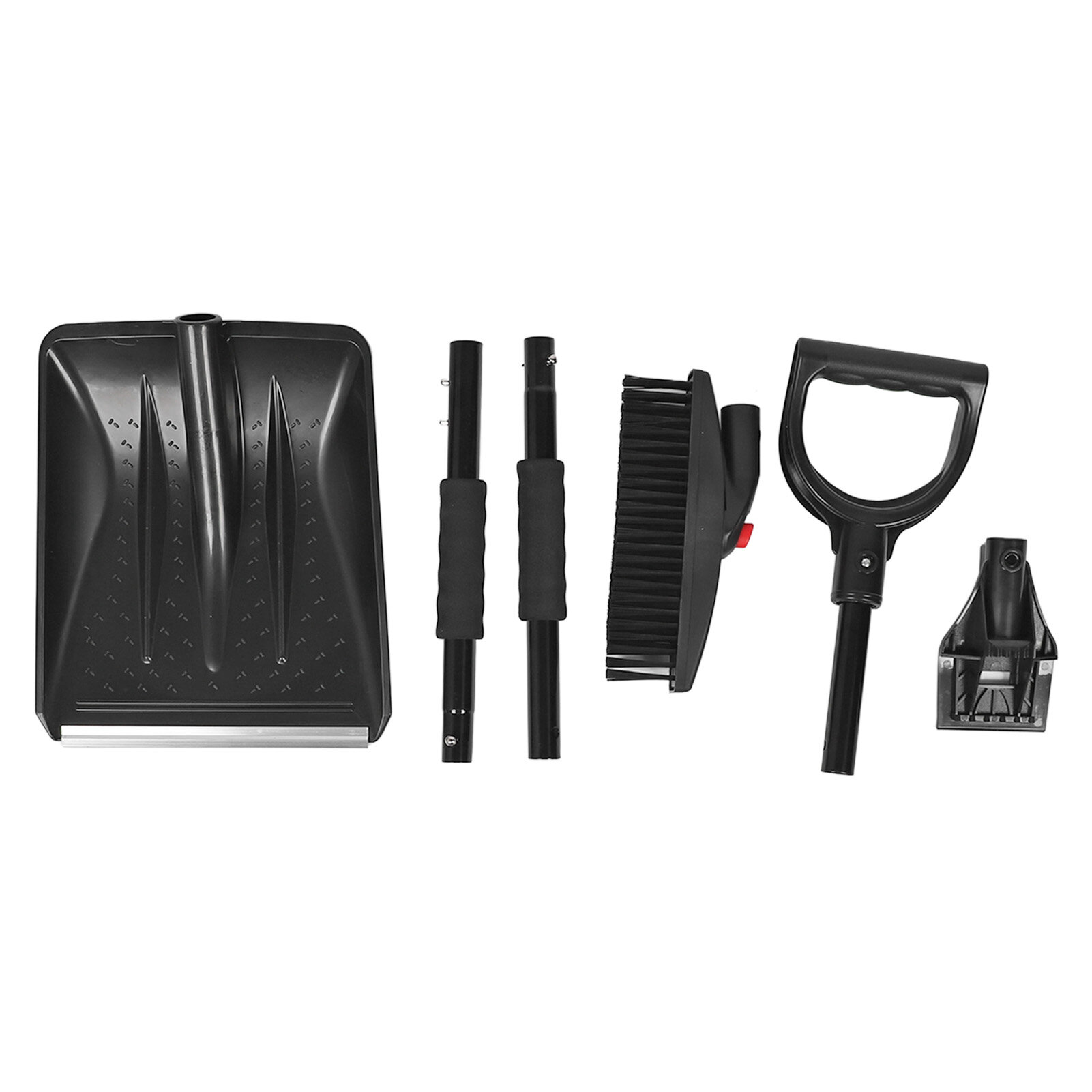 Автомобильная снежная лопата расширяемая съемная вращающаяся 3 в 1 в 1 из нержавеющей стали.