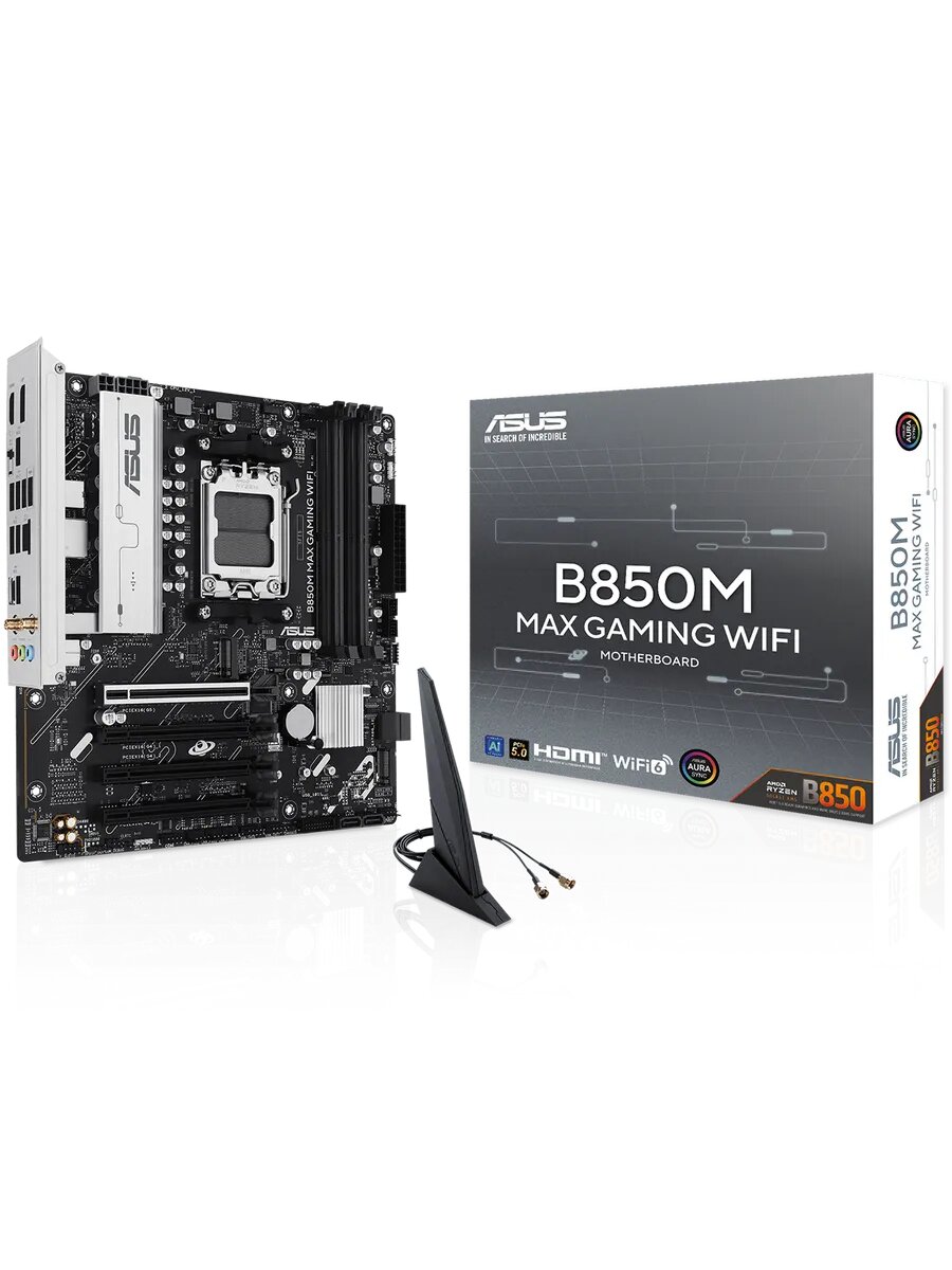 Материнская плата B850M MAX GAMING WIFI AM5 AMD B850 mATX RT