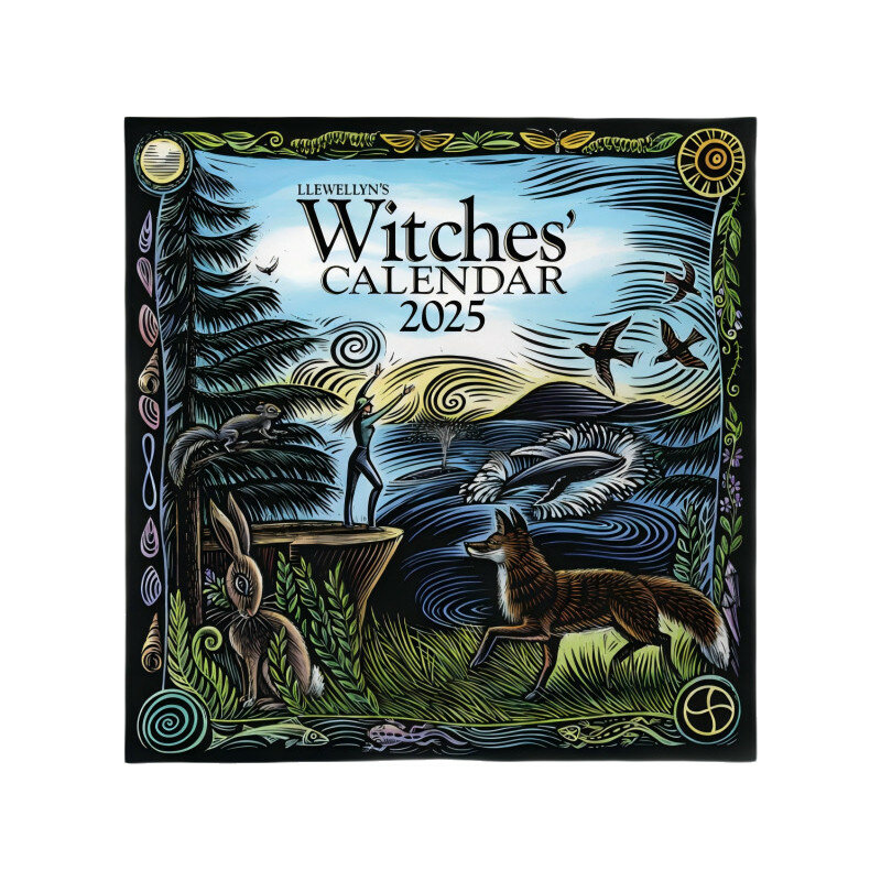 2025 календарь ведьм очаровательный художественный настенный календарь для украшения офиса