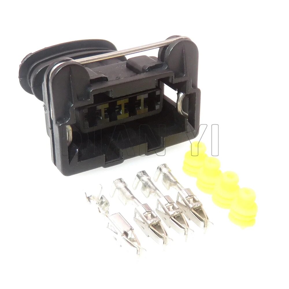 1 комплект 4-контактных розетки для жгутов проводов автомобильных фар 282192 -1 282764 -1 Разъем пластикового корпуса усилителя автоматического зажигания в сборе переменного тока 1 Set Female