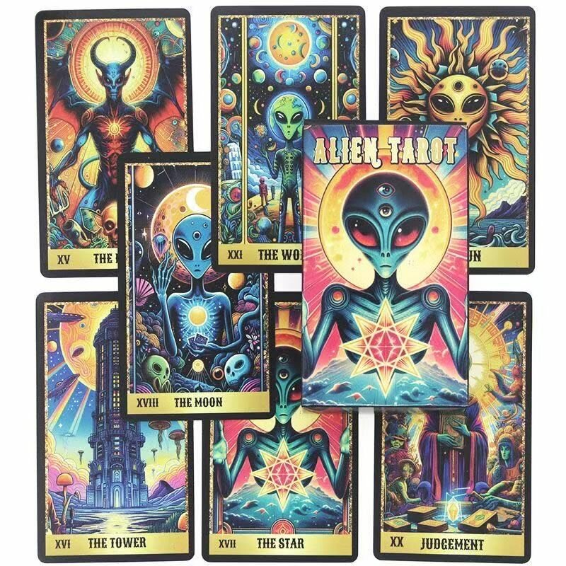 Alien Tarot /Карта Инопланетной башни/10x6CM/78шт