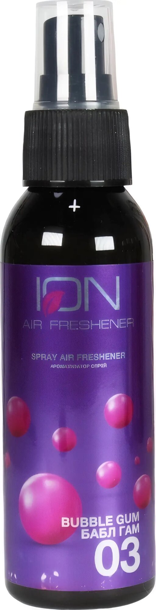 Освежитель (ароматизатор) спрей ION Бабл Гам 100мл ИОН арт. IL503 - высокое качество