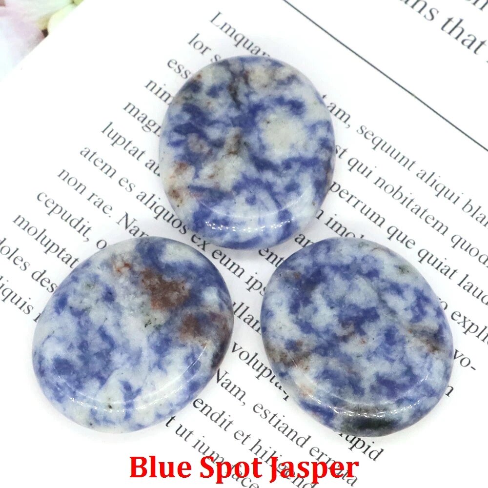 Камень для массажа Blue Spot Jasper, синий, 1 шт