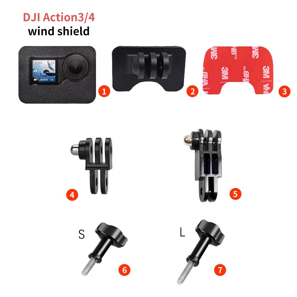 Крепление на подбородок DJI 3/4/5Pro, черное