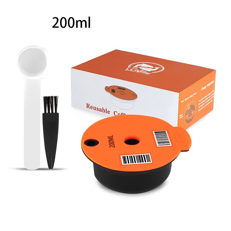 Многоразовые кофейные капсулы iCafilas для Tassimo BOSCH-s Оранжевый, 200ml