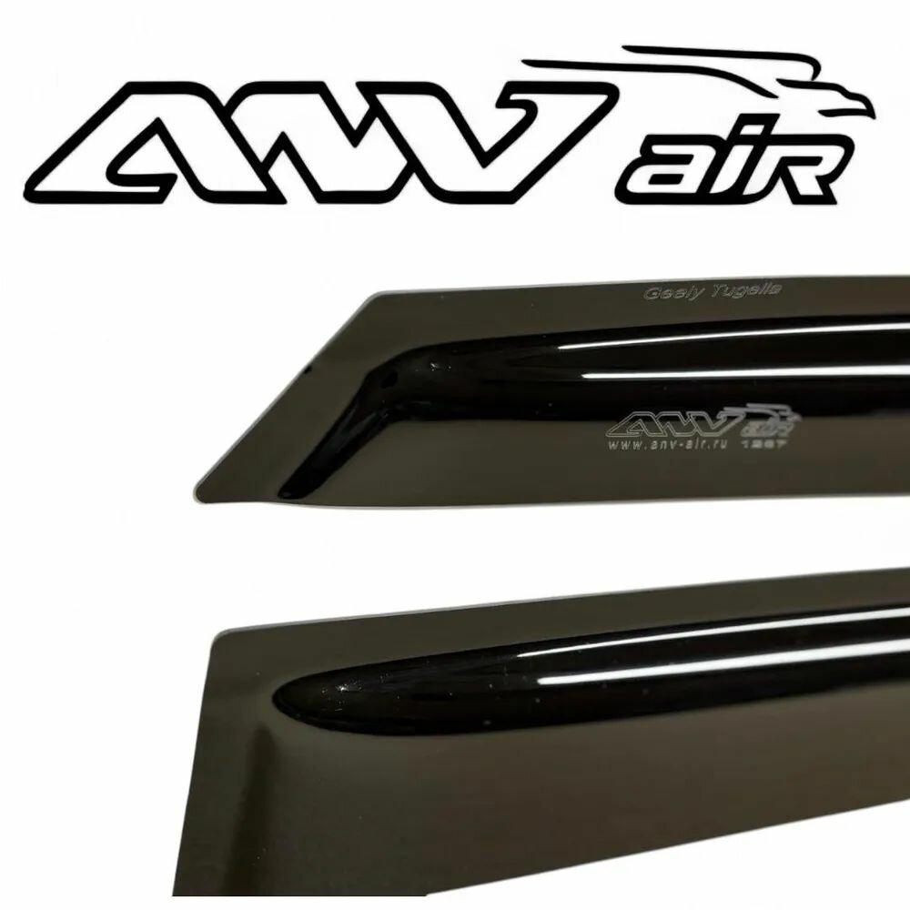 Дефлекторы ANV AIR накладные 4 штуки (ветровики) Mazda 6 Хэчбек 2002-2006 г ДК1124Т