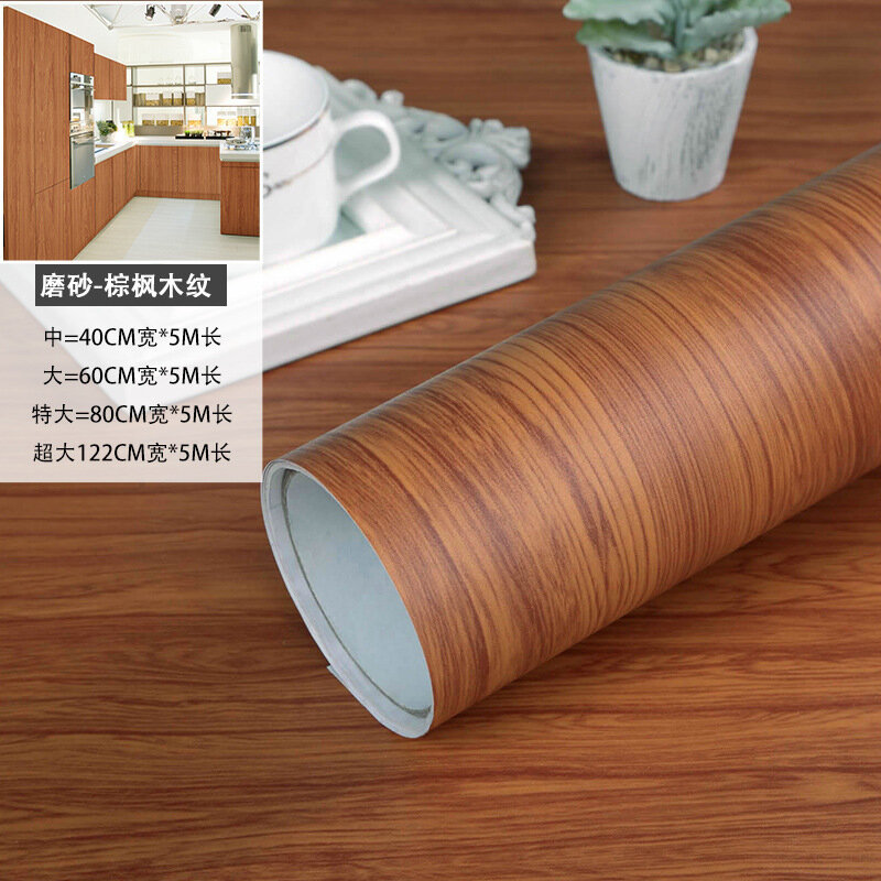 Клей для реставрации старой мебели, утолщенные водонепроницаемые самоклеящиеся обои, наклейка на столешницу или шкаф с имитацией древесной текстуры.