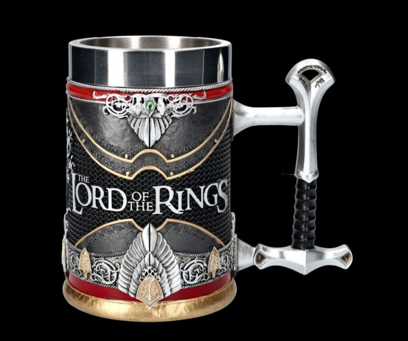 Кружка LoTR сталь 600мл эльфийская пиво кофе