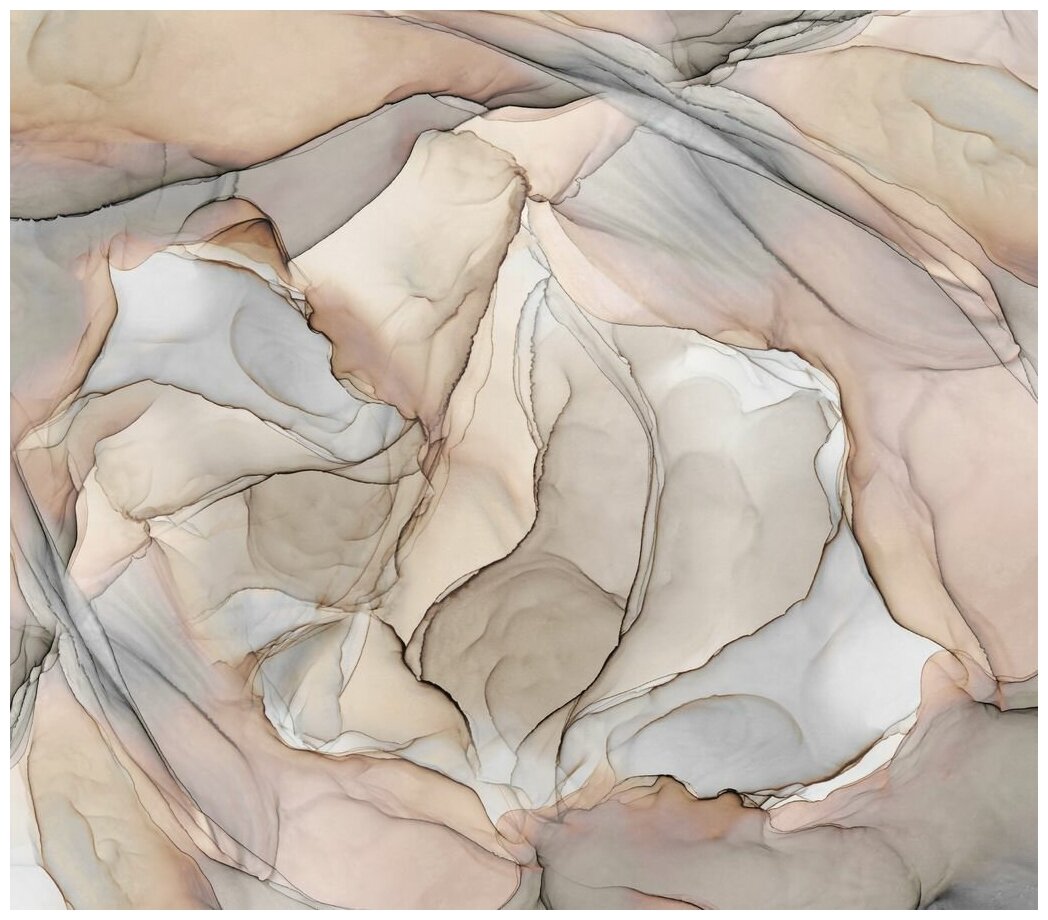 Фотообои Уютная стена "Распространяющийся флюид арт" 310х270 см Бесшовные Премиум (единым полотном)