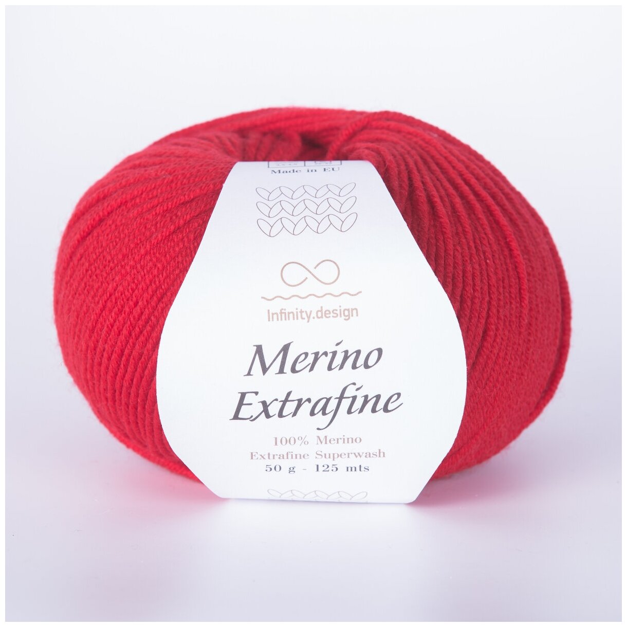 Пряжа для вязания Infinity Design Merino Extrafine (4219 Red)
