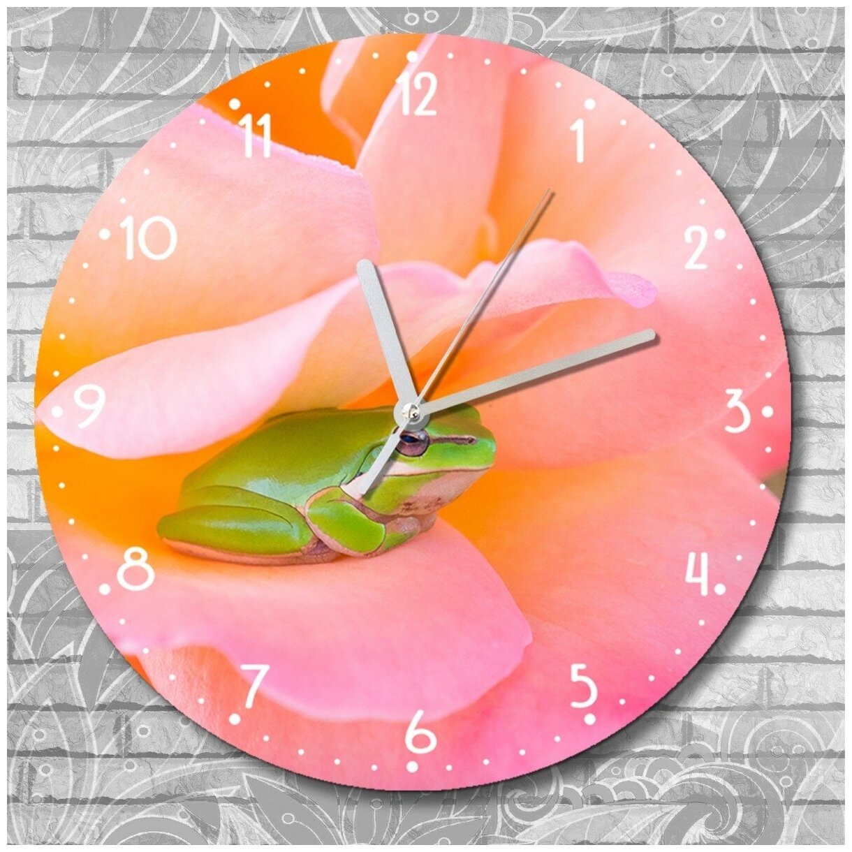 Настенные часы УФ животные лягушка - 3079