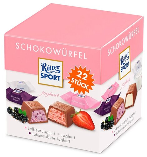 Шоколадные конфеты Риттер Спорт Шоко Бокс Йогурт / Ritter Sport Choco ...