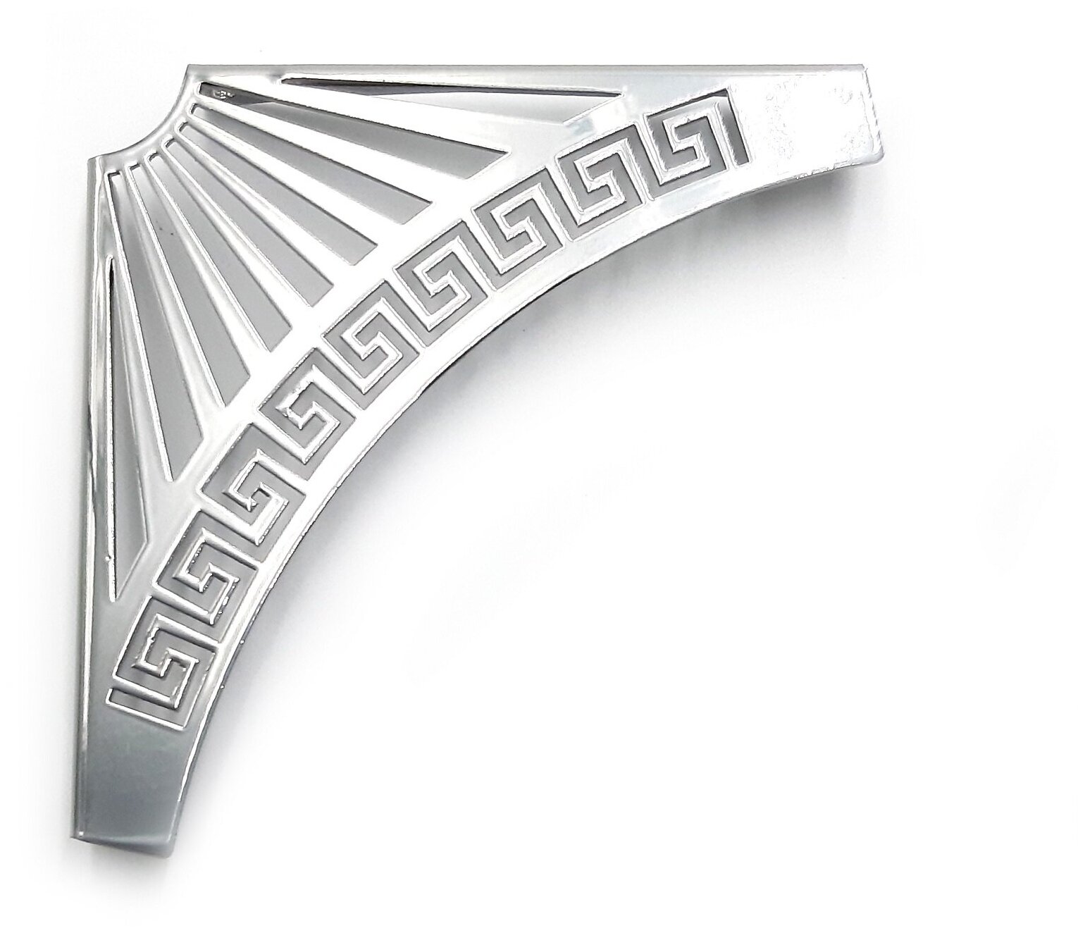 Кронштейн декоративный «Греческий 150», 1 шт. 15х15х2 см. 0,15 Хром