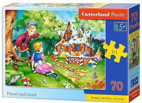 Пазлы Пряничный домик, 70 деталей, Castor Land, 2 штуки