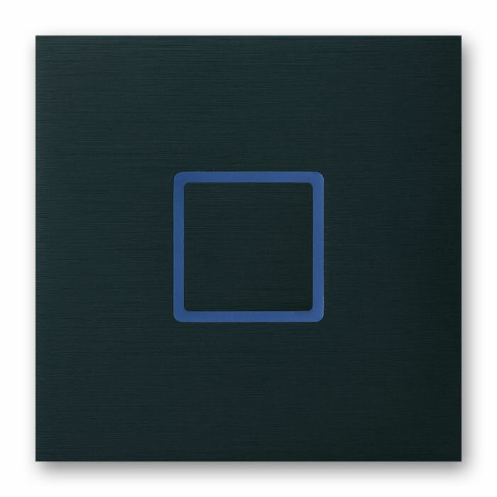 Накладка сенсорного KNX выключателя 111-03 Basalte Tacto Closed, brushed black, черный матовый, 1 кнопка, 1 шт.