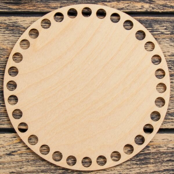 Донышко для вязания. Основа для вязания корзин. Набор. Размер 15 см. Форма- круг