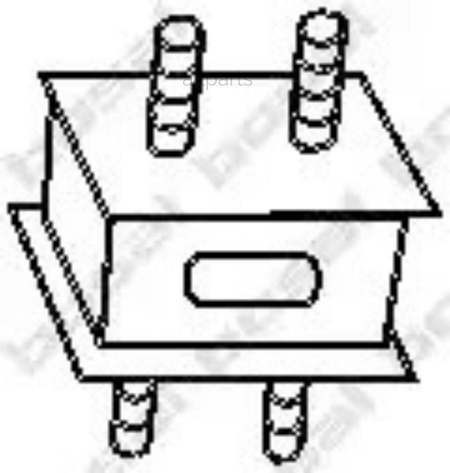 BOSAL 255-726 Подвеска глушителя TOYOTA LAND CRUISER 2.4D/4.2D 85-98
