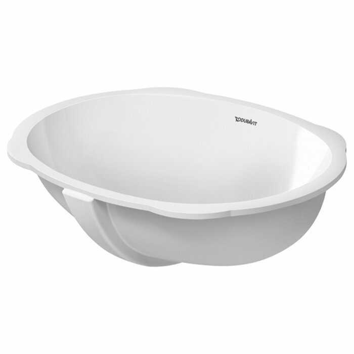 Раковина Duravit Santosa 0466510000 51x37.5см, без отв, встраиваемая снизу, с переливом, цвет белый