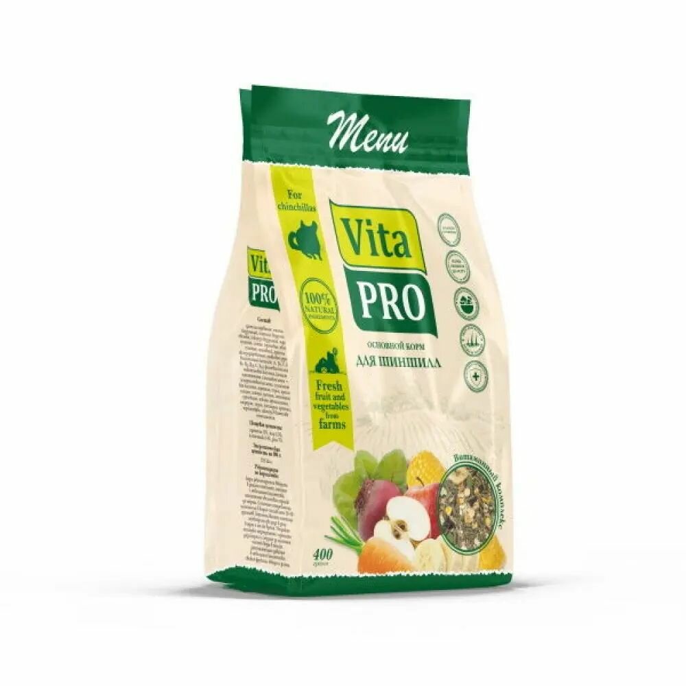 Vita Pro основной корм для шиншилл, 400 гр