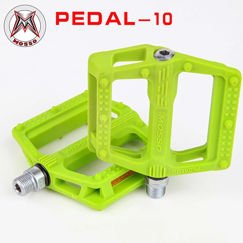 Педали Mosso Pedal-10 нейлон для горных велосипедов Зеленый, Green