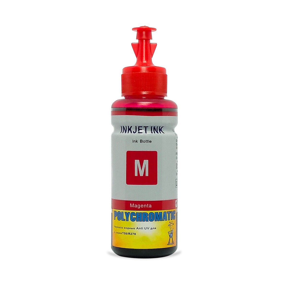 Чернила Polychromatic (JetPrint) (Светостойкие) для Epson, 100 мл (6233) (Magenta)