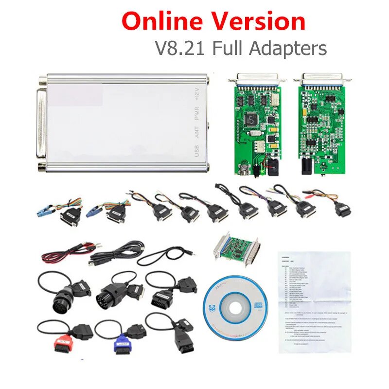 Новейший онлайн-программатор ЭБУ V8.21 Carprog V13.77 8,21 Carprog 8,21, генератор с бесплатными ключами, активатор, инструмент для отладки чипа ЭБУ V8.21 Full Set