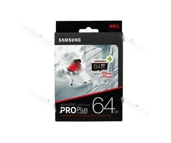 Карта памяти micro sdxc 64гб samsung pro sdxc class10 uhs-i u3