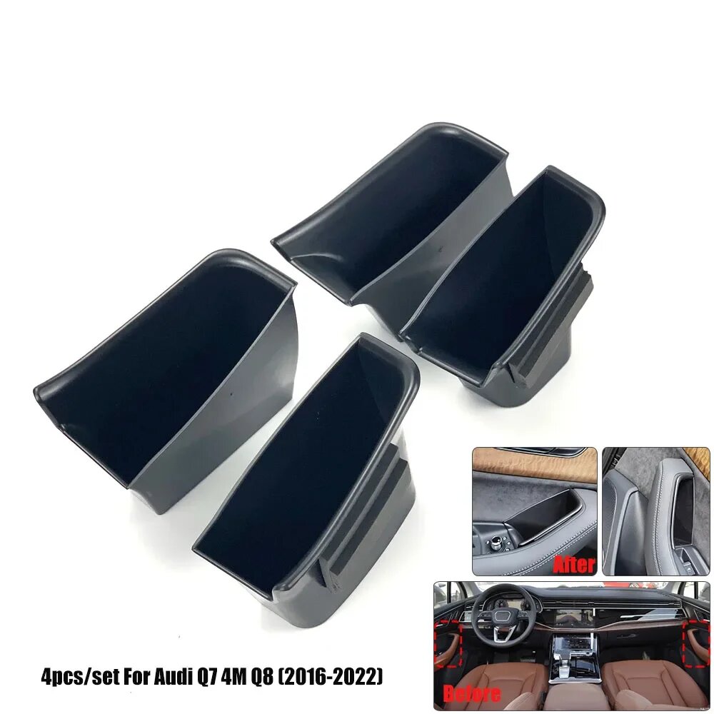 Для Audi A3 8V A4 A5 B8 B9 S5 A6 C7 S6 A7 4G S7 A8 S8 Q5 SQ5 Q7 4M Q8 автомобильные аксессуары дверная ручка для хранения перчаток держатель для телефона 4 For Q7 4M Q8 16-20