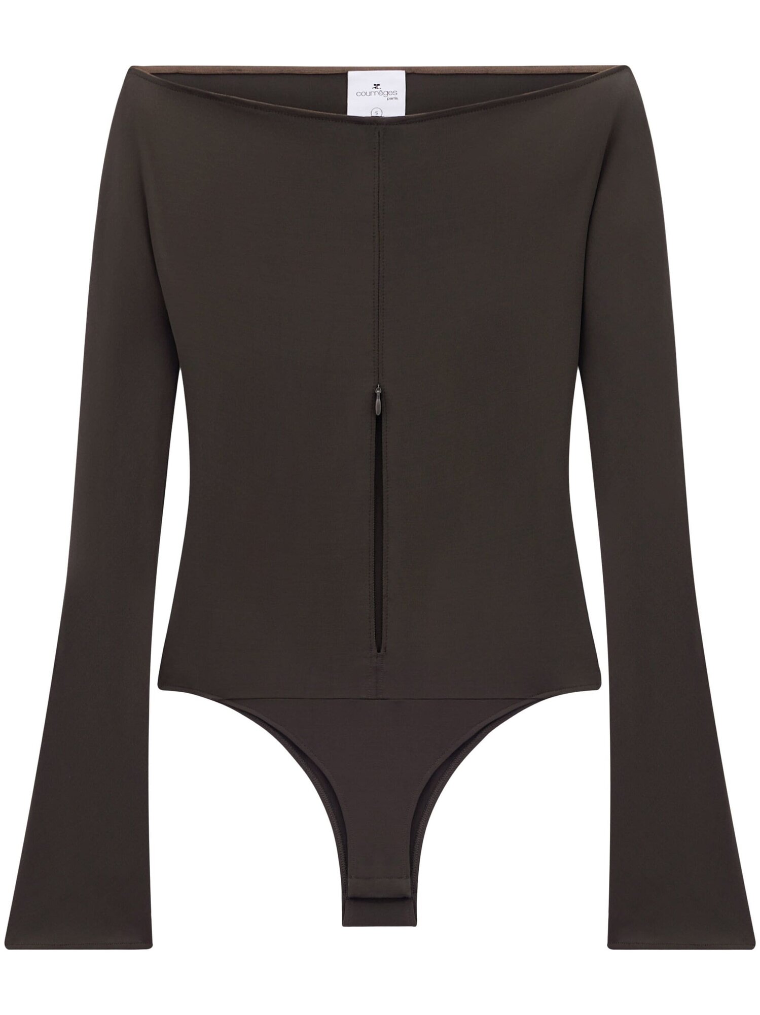 Боди бельевое Боди на молнии с открытыми плечами