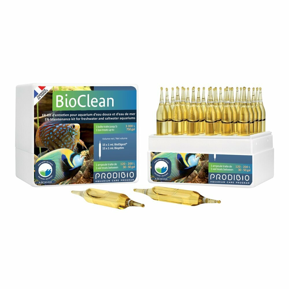 Набор добавок Prodibio Bioclean - Bio digest+Bioptim, 30 ампул