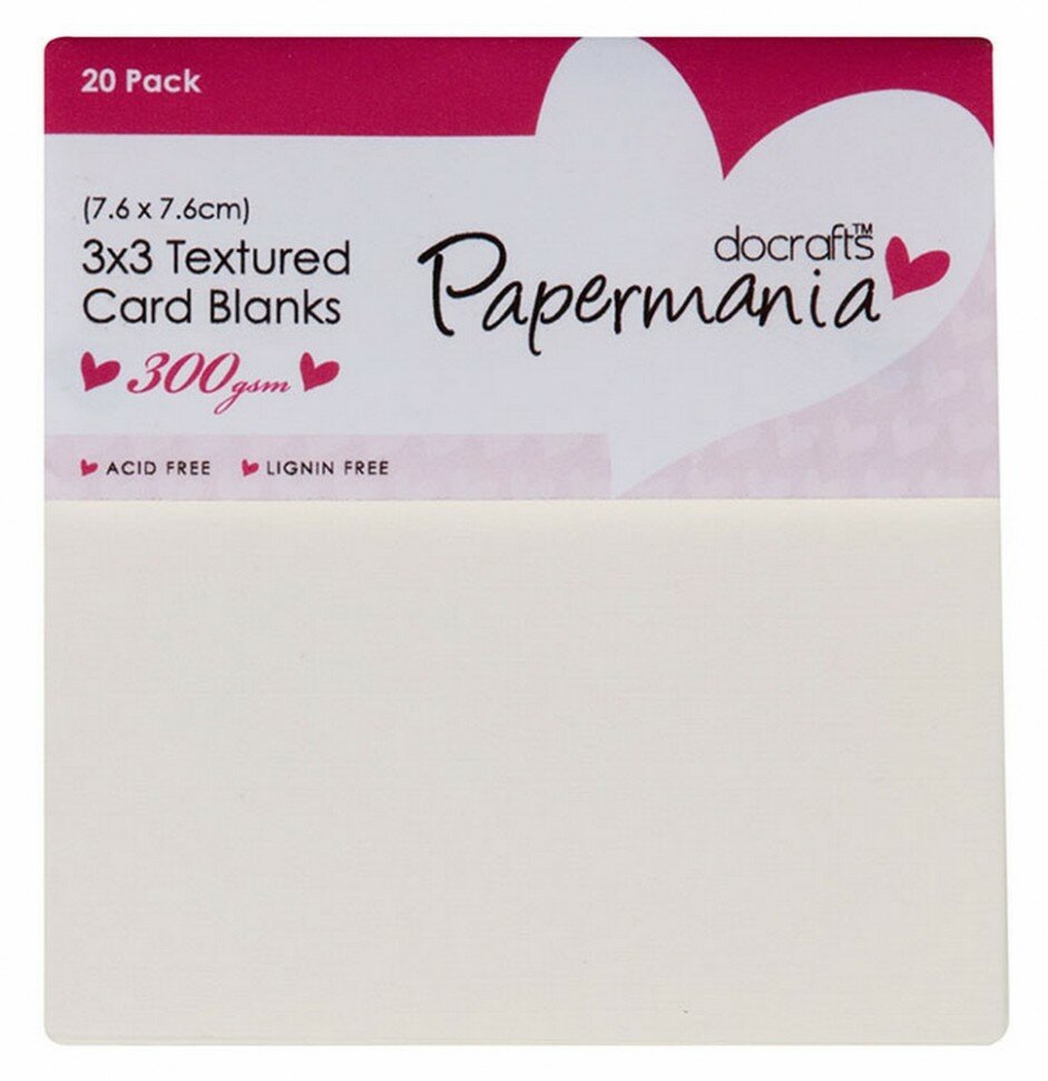 #PMA151001 Набор заготовок для открыток и конверты PAPERMANIA 7.6 х 7.6 см Docrafts 20 шт