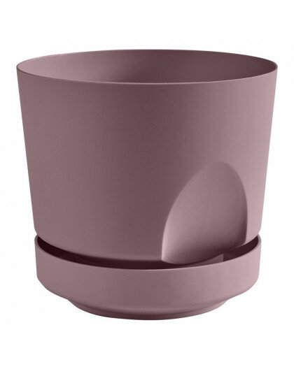 Тренд кашпо 0,8л с нижним поливом пыльная роза /27