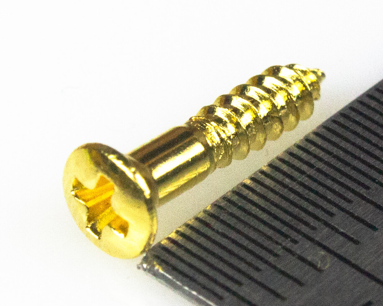 HOSCO PS-08G, саморез для панелей и рамок звукоснимателя (2.4 x 13 мм), позолота
