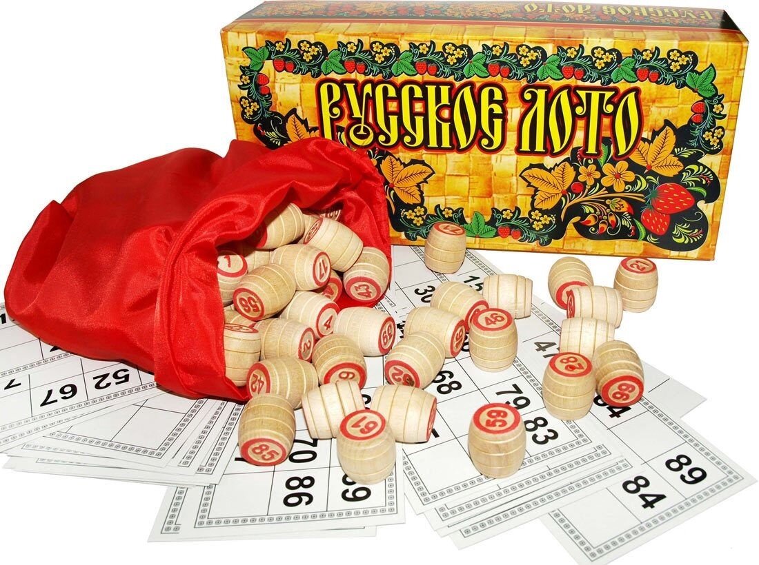 Настольная игра "русское лото" Л-2 в картонной упаковке