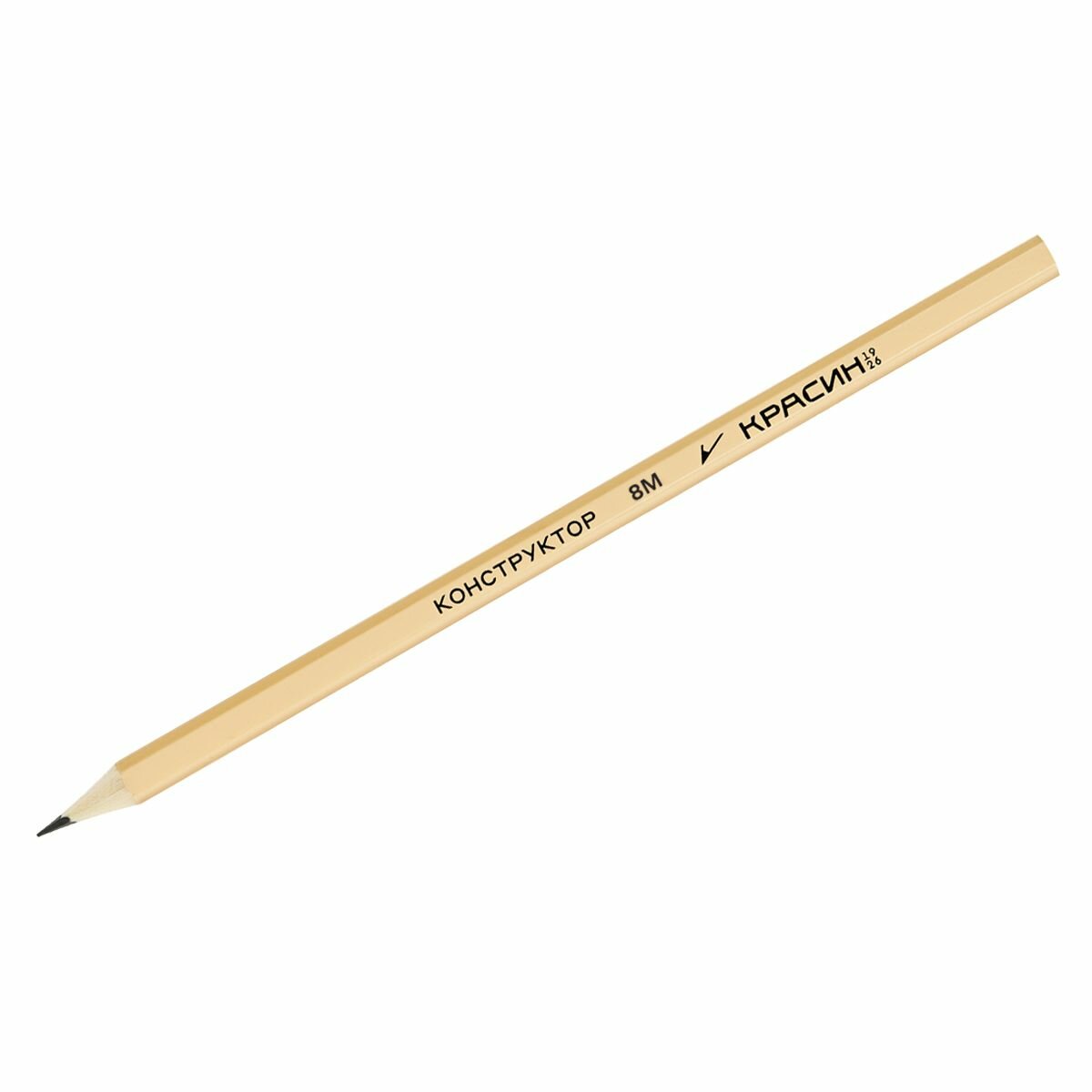 72 шт. Карандаш ч/г Красин "Конструктор" 8М (8B) шестигран, заточен.