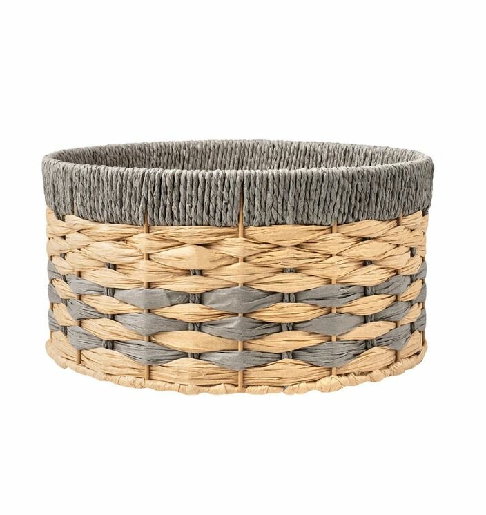 Корзина для хранения плетеная Колос 31,5х31,5х16 см бежевый