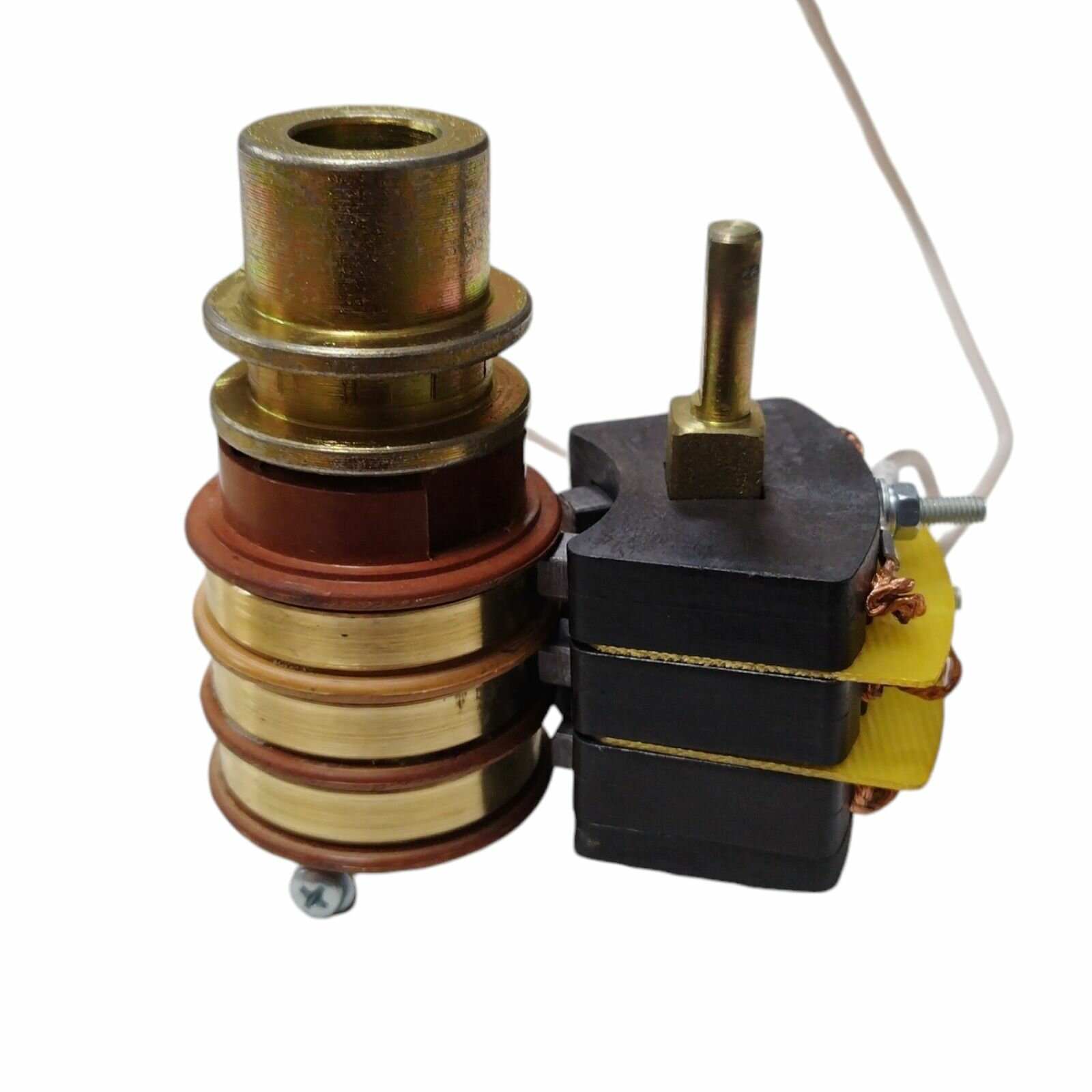 Коллектор кольцевой ТК-1-2 в сборе со щеткодержателем дл тали 1-2т