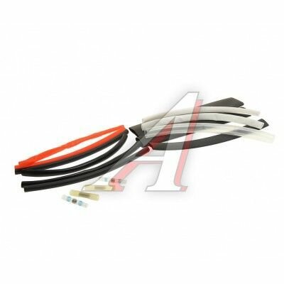 Набор трубок т/ус "Автоотличный"(трубки-12шт. L-200мм, термоусад. соединит. обжим/паяльная гильза-2шт/2шт)