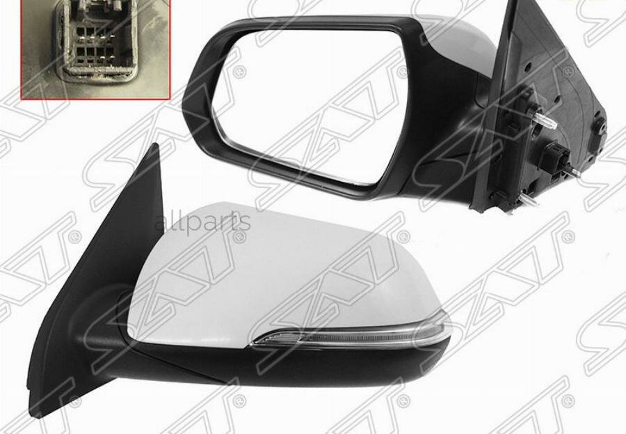 SAT ST-HN90-940-E2 Зеркало Hyundai Creta 15-21 (Слева/ Обогрев/ Повторитель поворота/ 6 контактов)